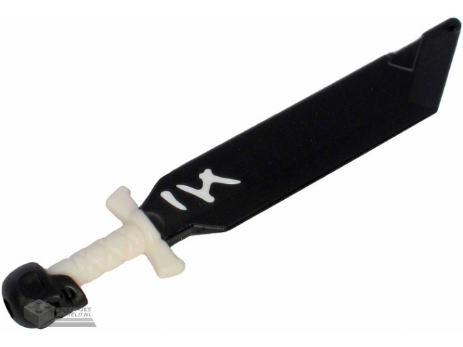 LEGO® 66954c01 - Minifigure, wapen Sword met zwart Skull Pommel en ...