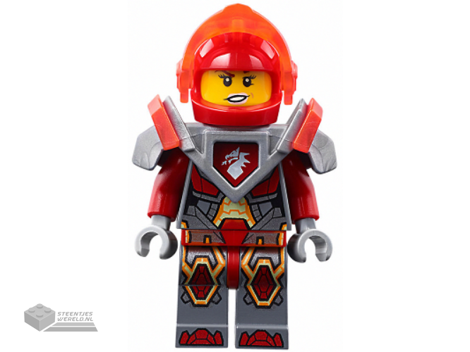 LEGO® nex086 - Macy - Trans-Neon Orange Visor en Dark Red Plume ...