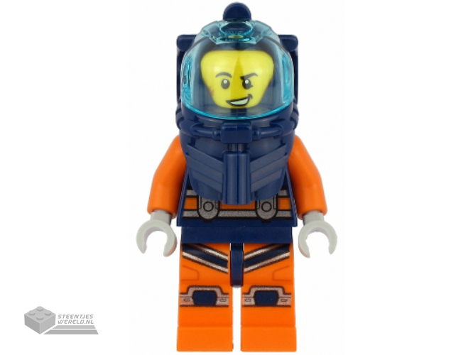 LEGO® cty1164 - Deep Sea Diver - Male, Dark Blue Helmet, Lopsided Grin ...