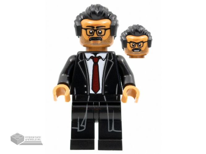 LEGO® sh787 - Lt. James Gordon, Black Hair, Black Suit, Dark Red Tie ...