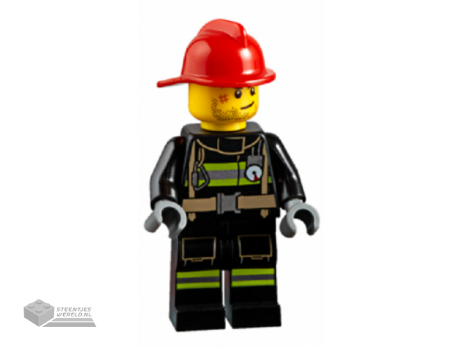 LEGO® cty0951 - Fire - Reflective Stripes, Stubble Beard, Red Helmet ...