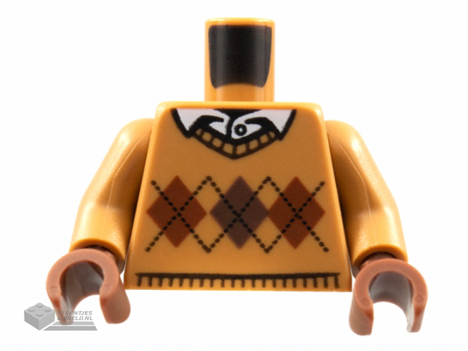 LEGO® 973pb2342c03 - Torso Argyle Sweater met White Shirt Collar en ...