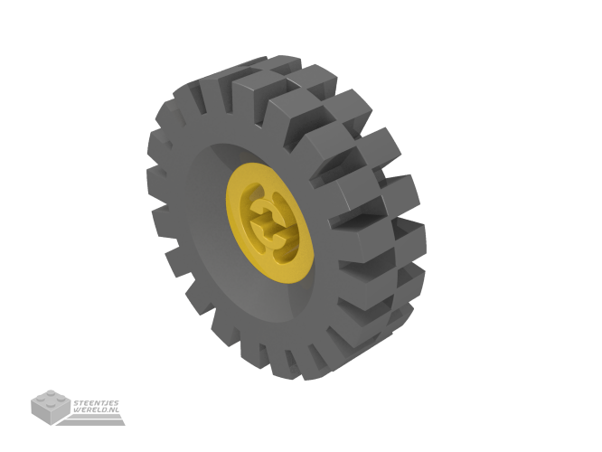 LEGO® 3482c02 - Wheel met Split Axle Hole met Black Tire 30 x 10.5 ...
