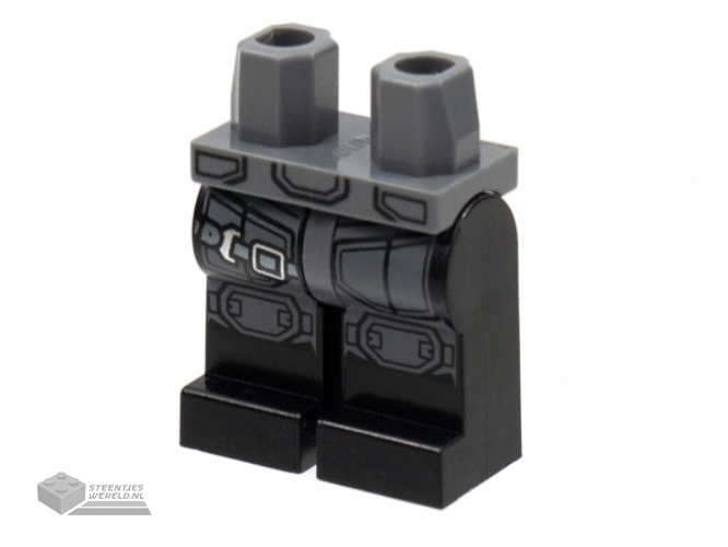 LEGO® 970c11pb49 - Hips en Black Legs met Dark Bluish Gray Armor ...