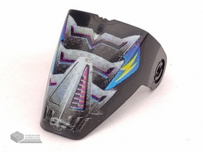 LEGO® x209pb05 - Technic Throwbot Visor with Spark Pattern ...