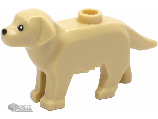 LEGO® 69962pb01 - Dog, Labrador / Golden Retriever with Black Eyes and ...