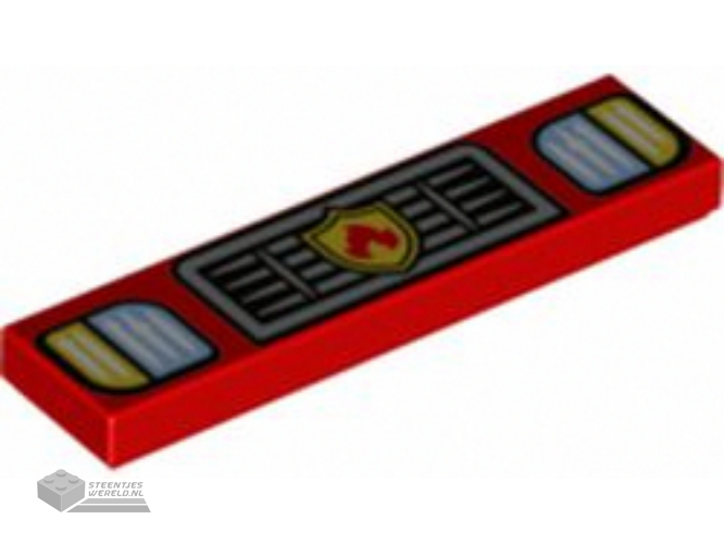 LEGO® 2431pb704 - Tile 1 x 4 with Headlights and Silver Grille with ...