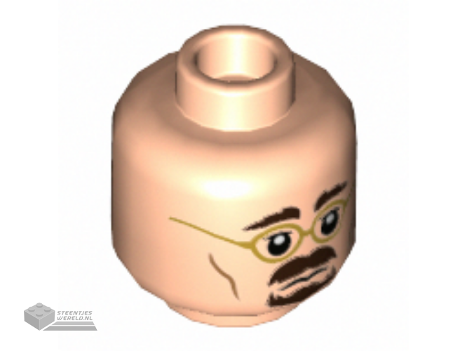 LEGO® 3626cpb2685 - Minifigure, Head Dual Sided Gold Glasses, Dark ...