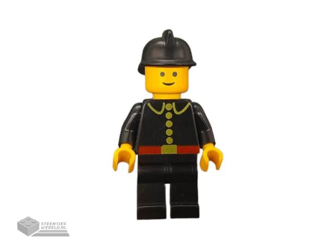 LEGO® firec004 - Fire - Classic, Black Fire Helmet - Steentjeswereld
