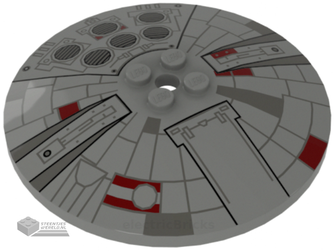 LEGO® 3961px1 - Dish 8 x 8 Inverted (Radar) with Mini Millennium Falcon ...
