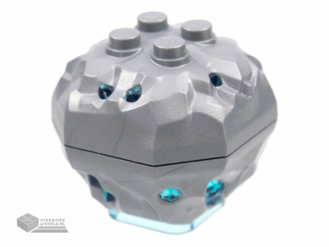 LEGO® 88644c01 - Rock 4 x 4 Octagonal Boulder with Molded Trans-Light ...