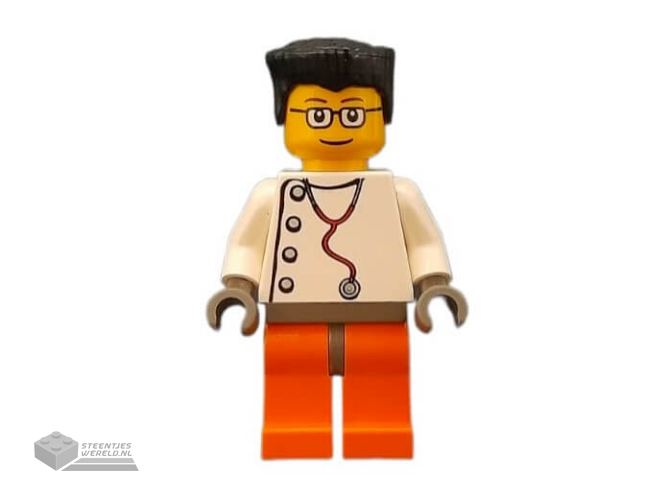 LEGO® wc015 - Doctor - Stethoscope with 4 Side Buttons, Orange Legs ...