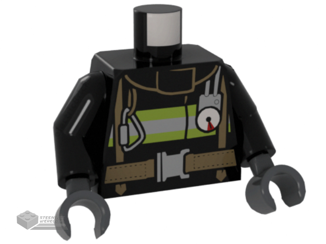 LEGO® 973pb1302c01 - Torso Fire Reflective Stripes with Utility Belt ...
