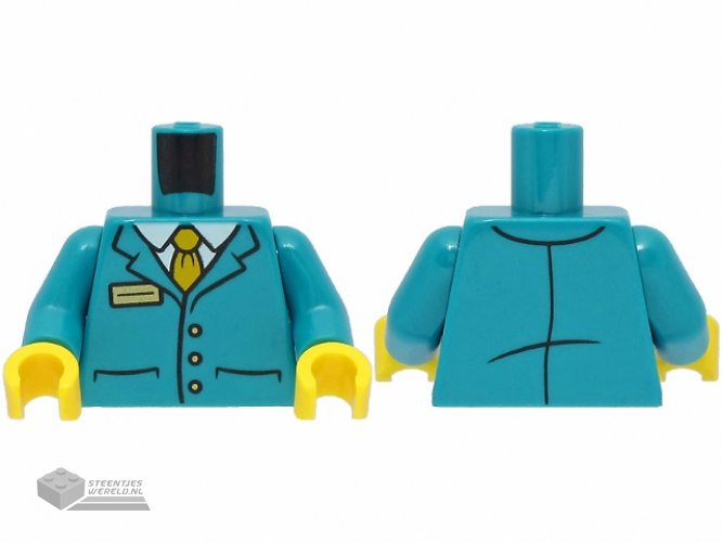 LEGO® 973pb4785c01 - Torso Suit Jacket with 3 Buttons and Pockets over ...