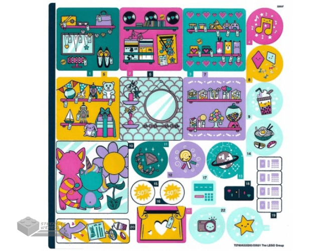 LEGO® 41450stk01 - Sticker Sheet for Set 41450 - (72760/6325203 ...