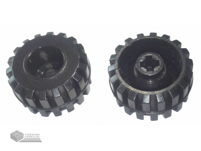 LEGO® 41864 - Wheel Small Wide Hard Plastic Tread, Hole Notched for ...