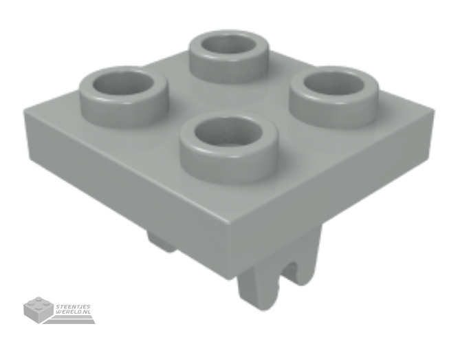 LEGO® 8 - Plate, Modified 2 x 2 with Wheel Holder Bottom - Steentjeswereld
