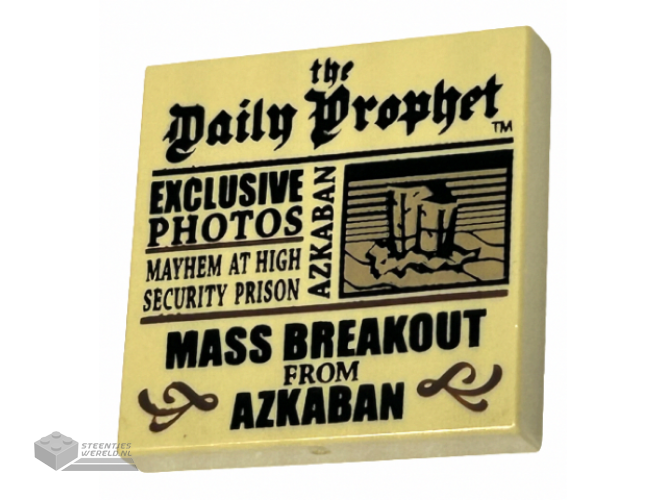 LEGO® 3068bpb0345 - Tile 2 x 2 with Groove with Newspaper 'the Daily ...