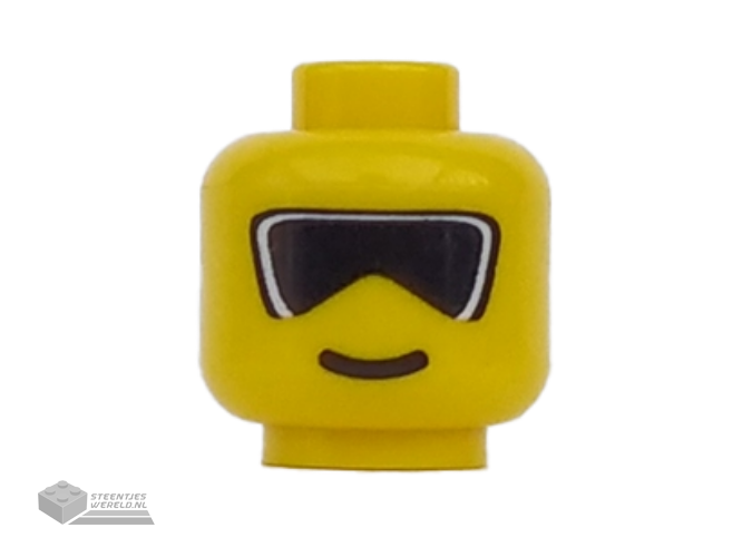 LEGO® 3626bpx88 - Minifigure, Head Glasses with Dark Ski Goggles ...