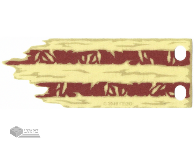 LEGO® 25440 - Cloth Flag 3 x 8 with Tattered Edge and Red Stripes ...