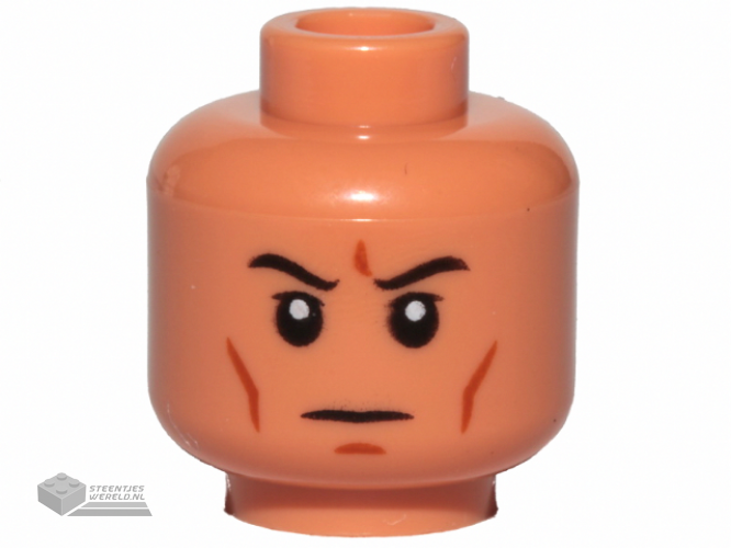 LEGO® 3626cpb2651 - Minifigure, Head Black Eyebrows, Upper Eyelids ...