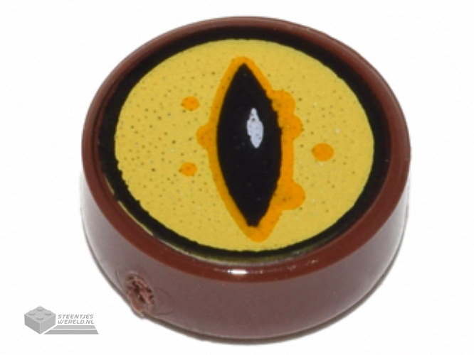 LEGO® 98138pb056 - Tile, Round 1 x 1 with Black Eye on Yellow ...