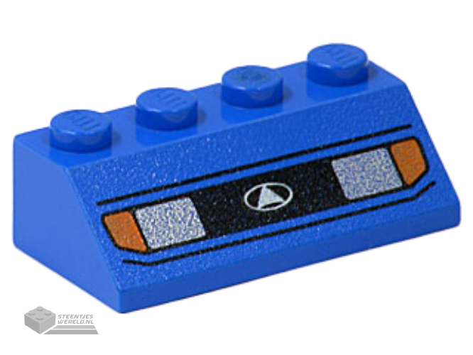 LEGO® 3037px1U - Slope 45 2 x 4 with Two Silver Headlights, Orange ...