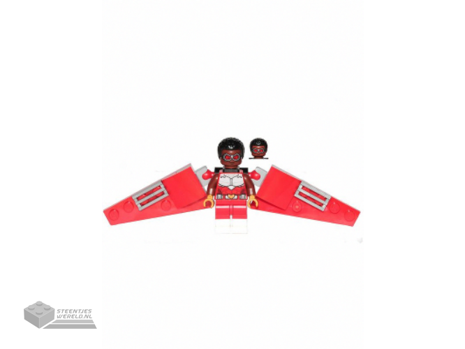 LEGO® sh642 - Falcon - Red, Brick Built Wings - Steentjeswereld