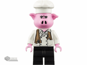LEGO® mk008 - Pigsy - White Chef Jacket with Dirty Towel, Black Medium ...